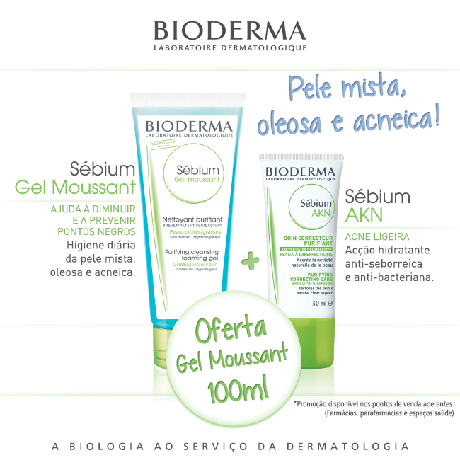 Sebium Bioderma Pack Akn Cr30+Gel Mous100 acne, Creme bioderma, AKN ...